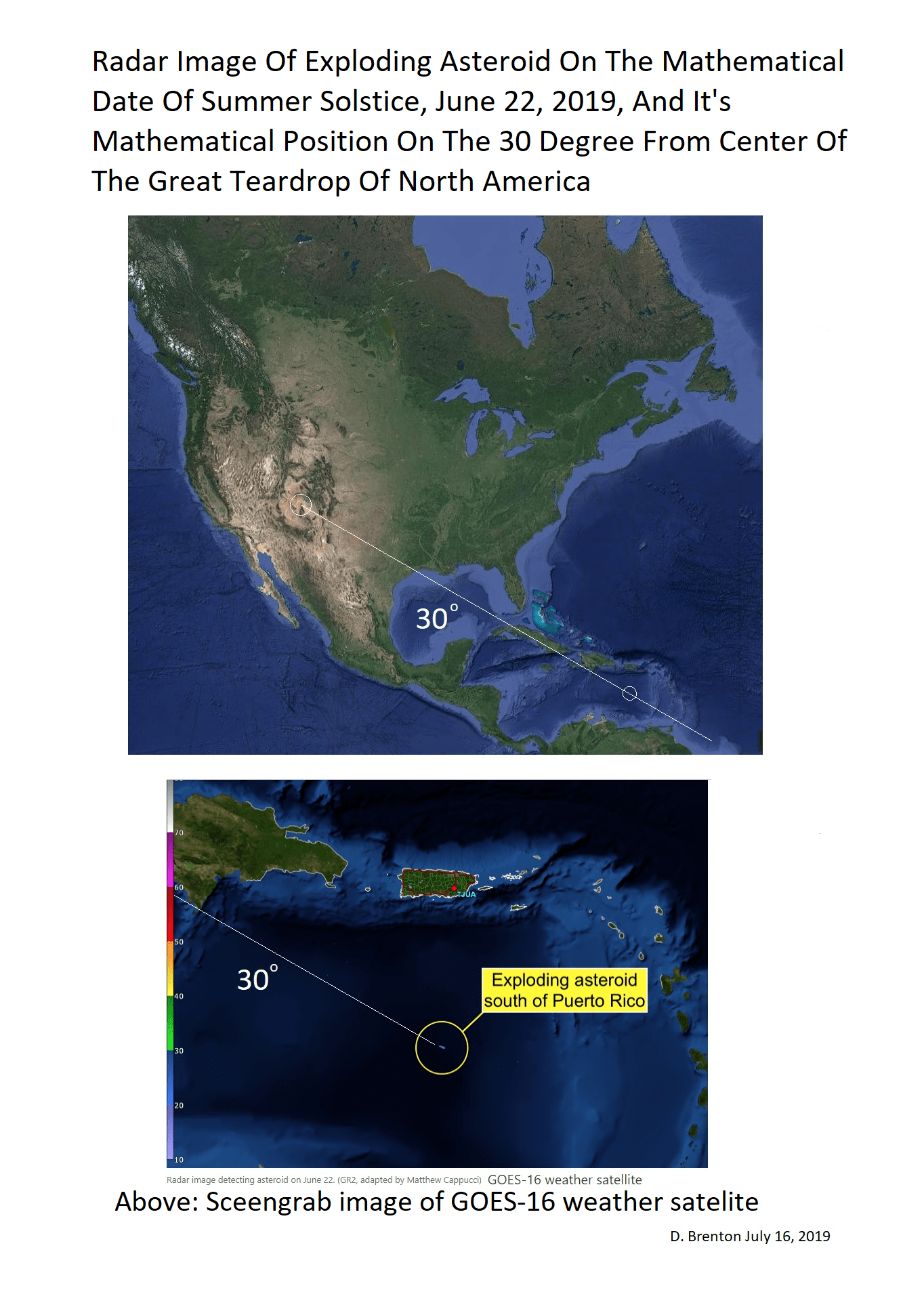 Exploding Asteroid Caught On Radar At The Geometrical Date Of The ...