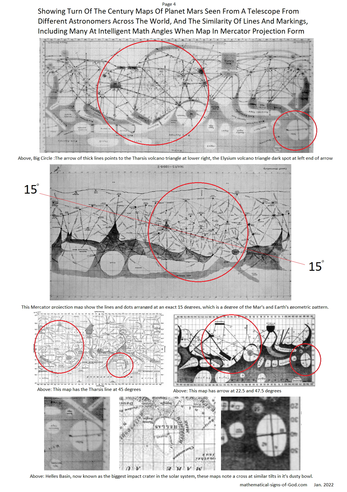 Turn Of The Century Mars Maps Show The Same Math Pattern As God’s Signs ...