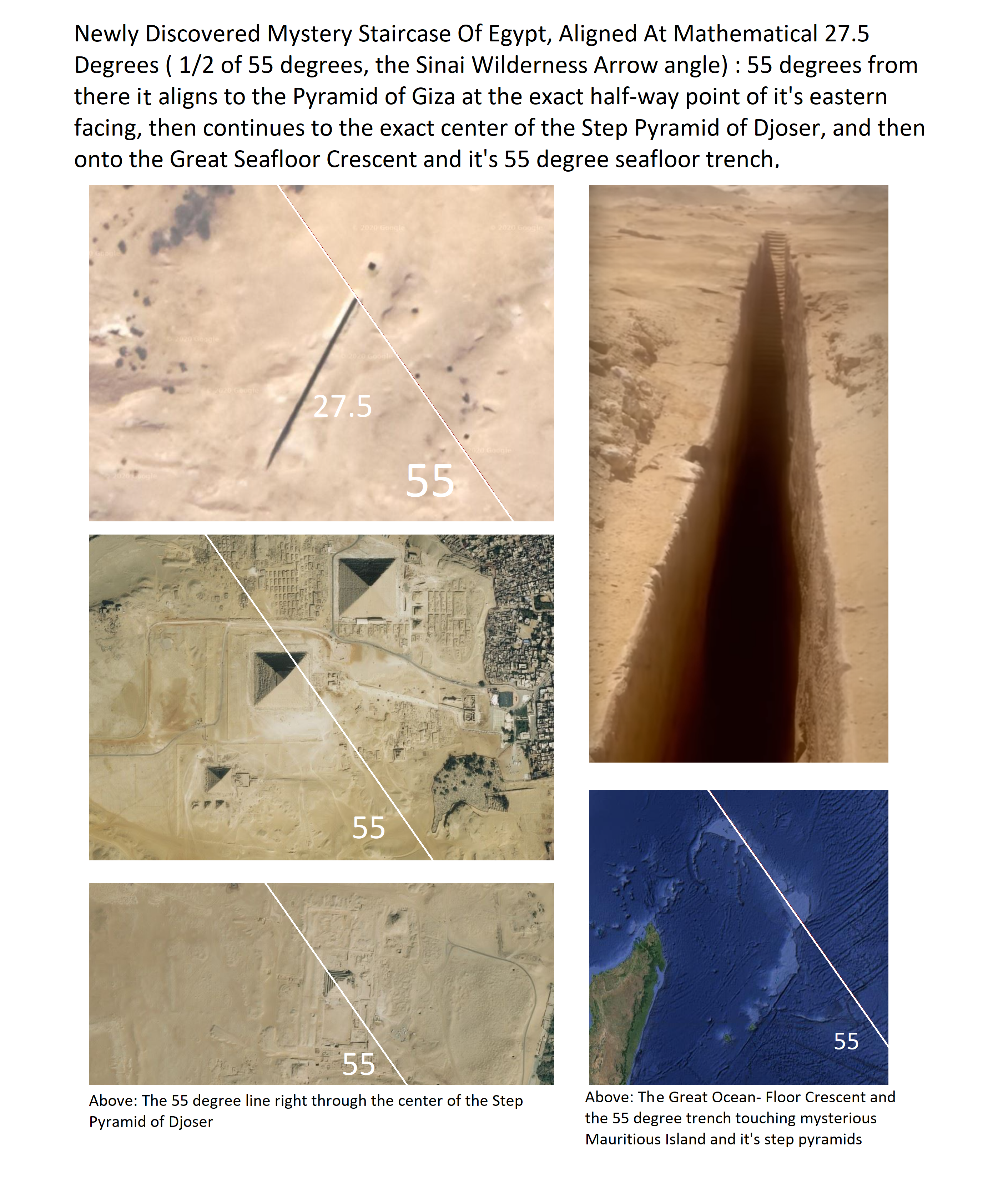 Newly Discovered Mystery Staircase Of Egypt Aligned At 27.5 Degrees ...