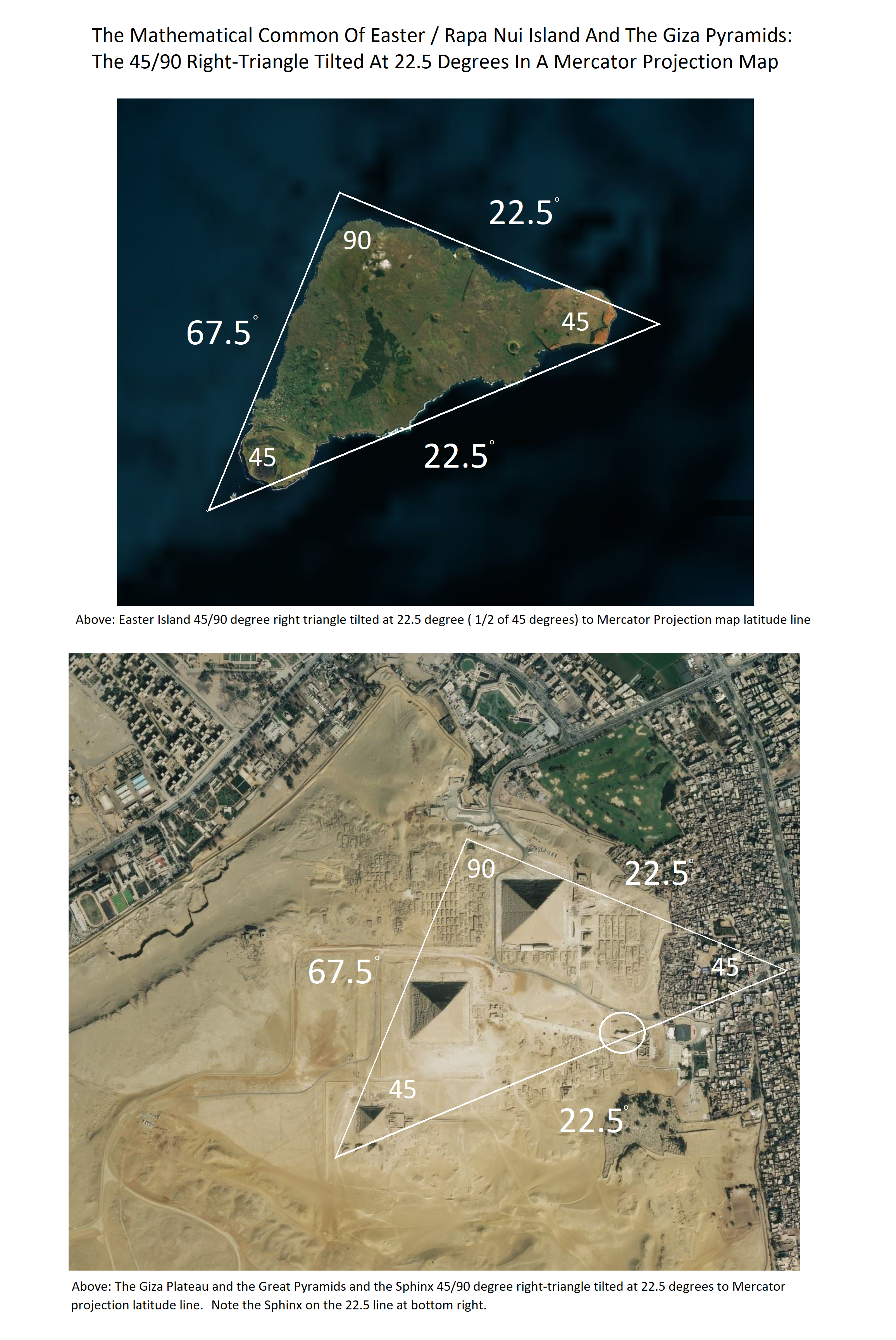 Easter/ Rapa Nui Island 45/90 tilted At 22.5 Degrees In Mercator ...