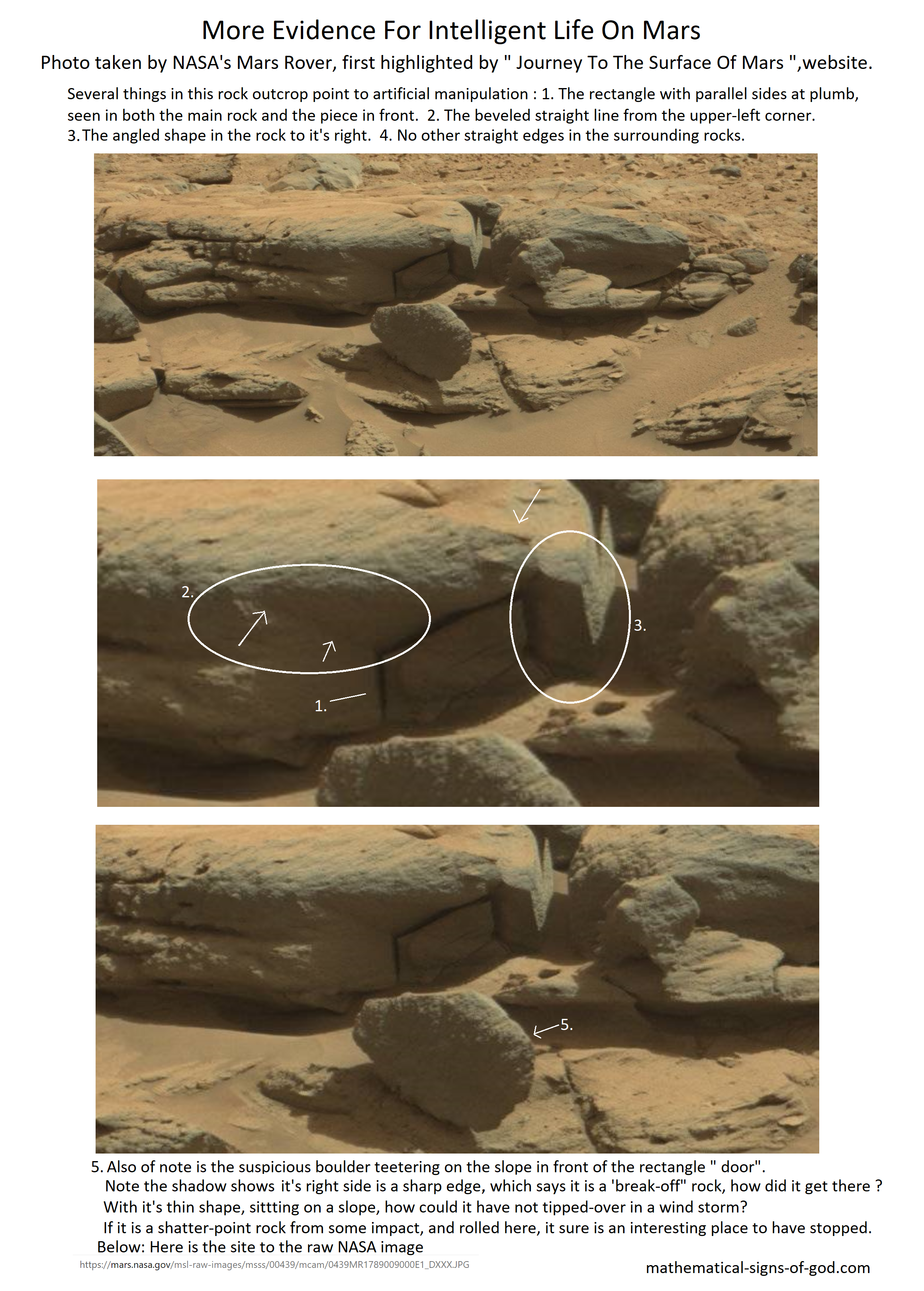 The Mysterious Teetering Boulder Of The Famous Mars Rover Photograph Of ...