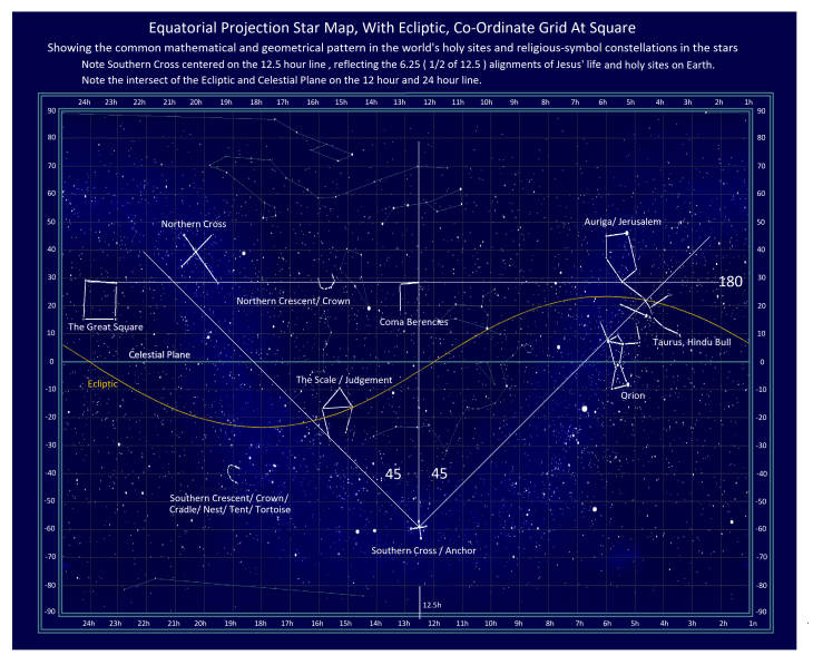 Equatorial Projection Star Map : The Rosette Nebula Is Located At About ...