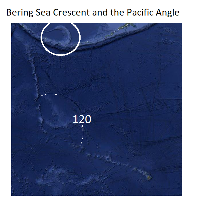 The Bering Sea Crescent And The Pacific Volcanic Chain Angle : Note The ...