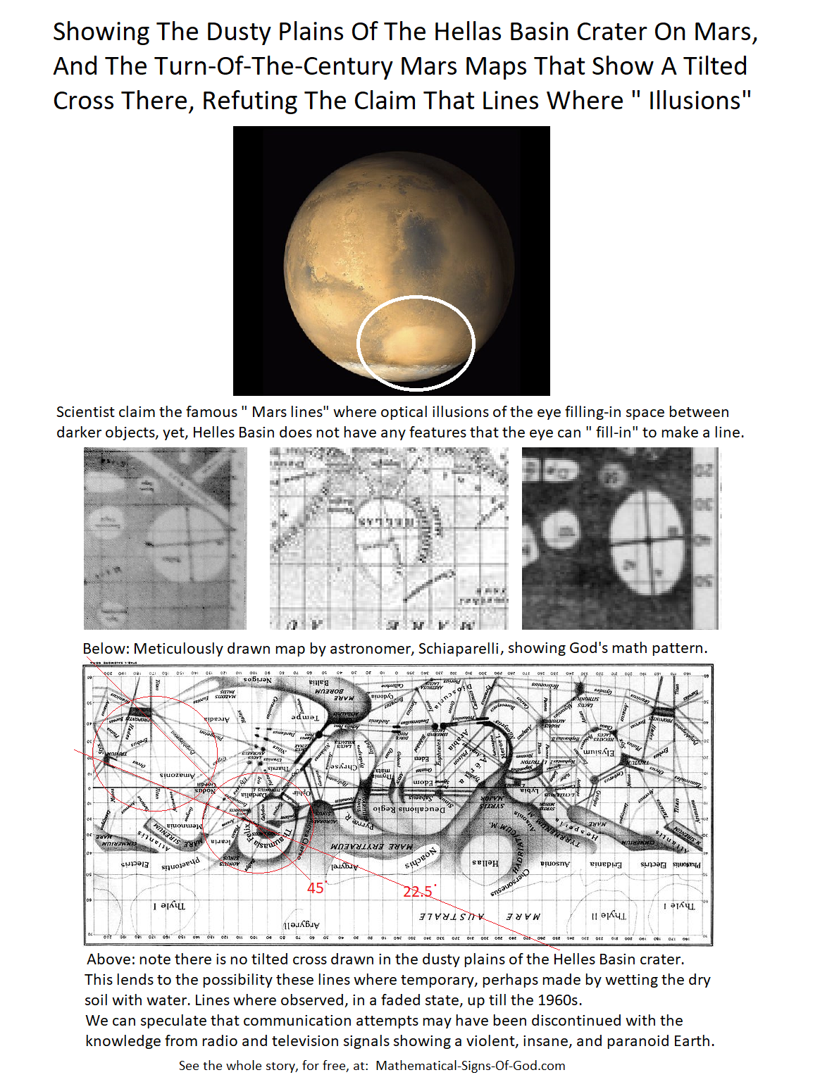 Page Questioning The Discrediting Of The Famous Mars “Canals” (Lines ...